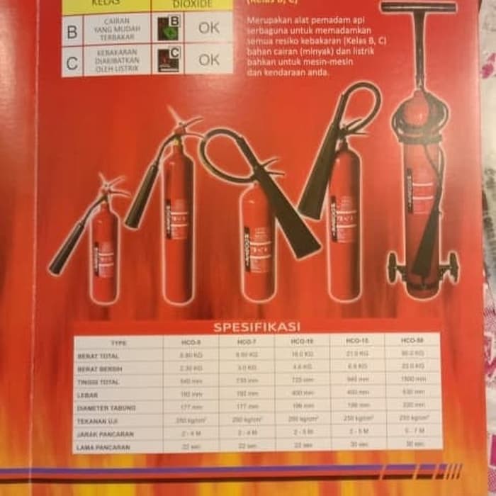 Jual APAR ALAT PEMADAM API FIRE EXTINGUISHER CO2 HOOSEKI 4.6KG APAR CO2 ...