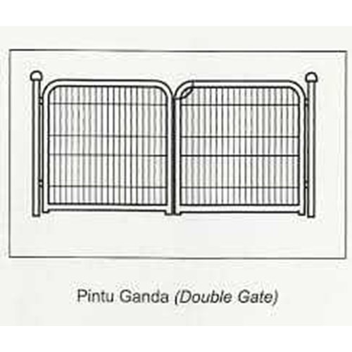 Jual PINTU PAGAR BRC DOUBLE TINGGI : 177 x 330 CM (HARGA / SET = 2 ...