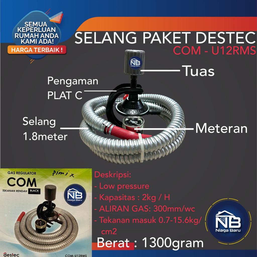 Jual Selang Paket Regulator Gas Destec Com 201 Mss plus Selang Destec ...
