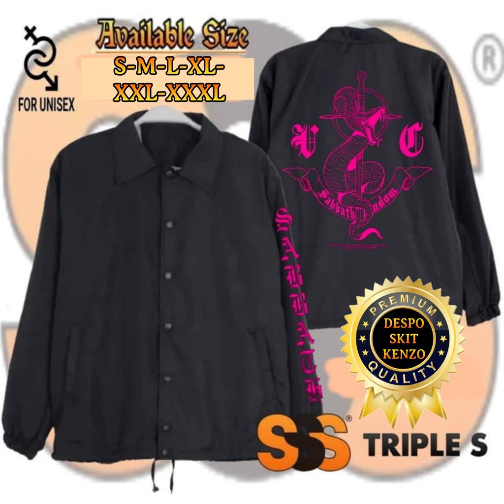 Jual READY SIAP KIRIM COACH JAKET SABBATH CREW WOOIN VERSION JACKET ...