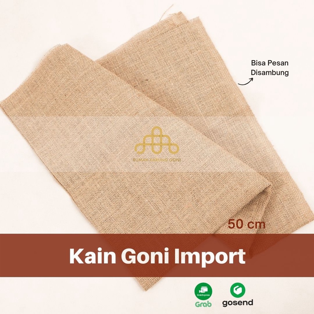 Jual Kain Goni import 50cm - Kain Goni Rustic - Bahan Karung Goni ...