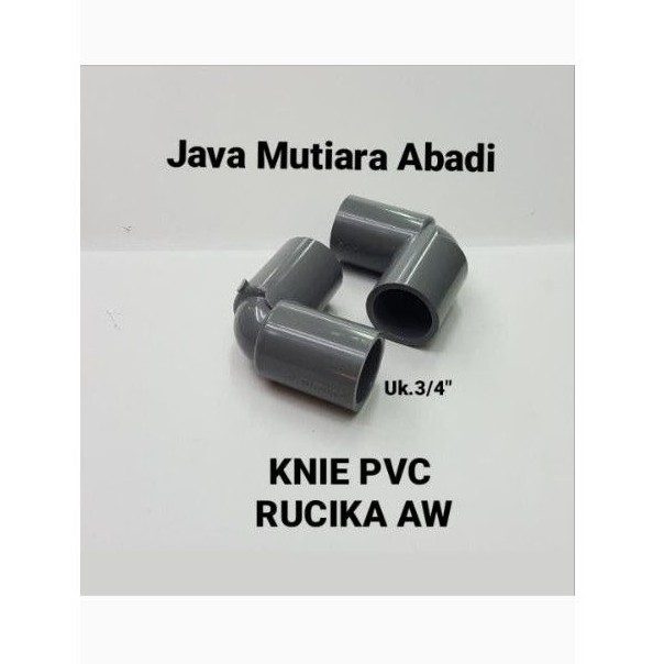 Jual Knee/Knie/Elbow Sambunga Pipa PVC 3/4" Rucika Aw | Shopee Indonesia