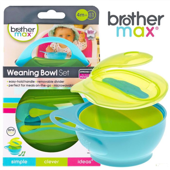 Jual Brother Max Easy Hold Weaning Bowl Set | Shopee Indonesia