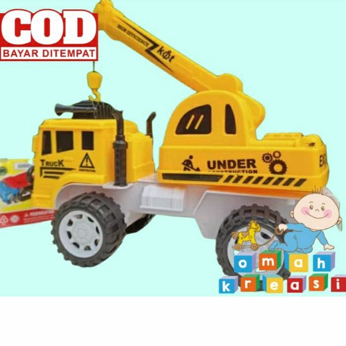 Jual AK 06 MAINAN MOBIL CRANE TRUCK KONTRUKSI CRANE OPP / mainan mobil ...