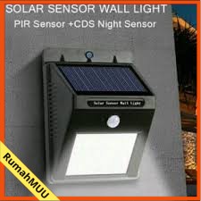 Jual Lampu Taman Tenaga Surya KOTAK Sensor Motion Lampu Tembok Solar ...