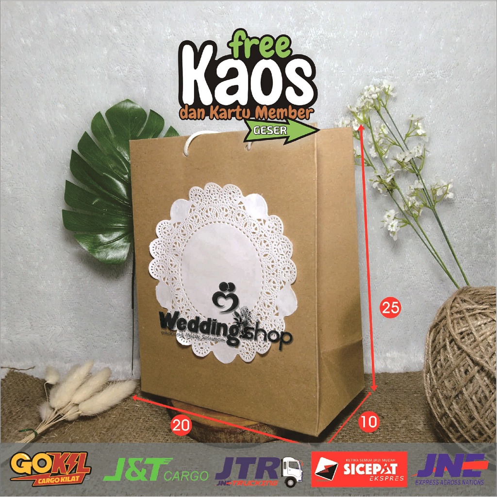 Jual PAPERBAG Custom. Tambahan Kertas Roti ( Dolly Paper ) . Mewah dan ...