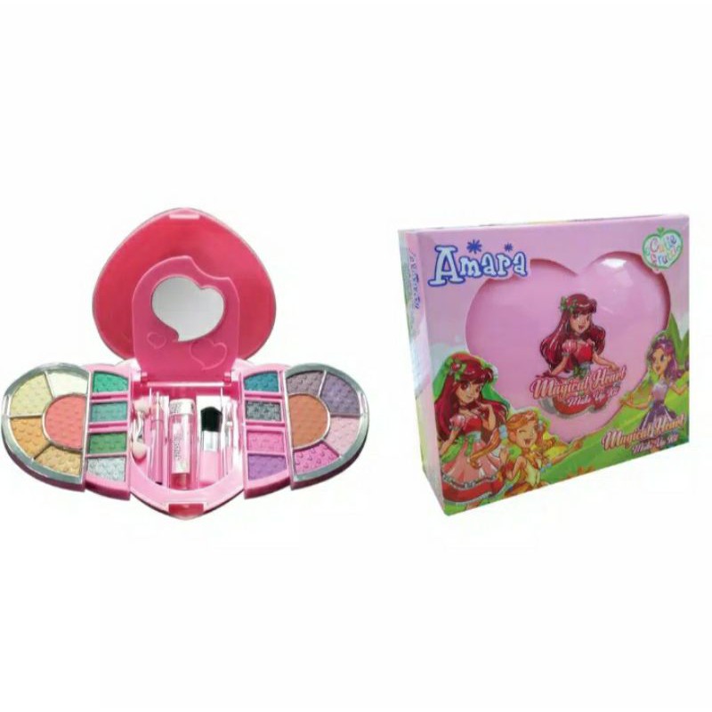 Jual Amara Beauty Kit Magical Heart Makeup For Kids | Shopee Indonesia