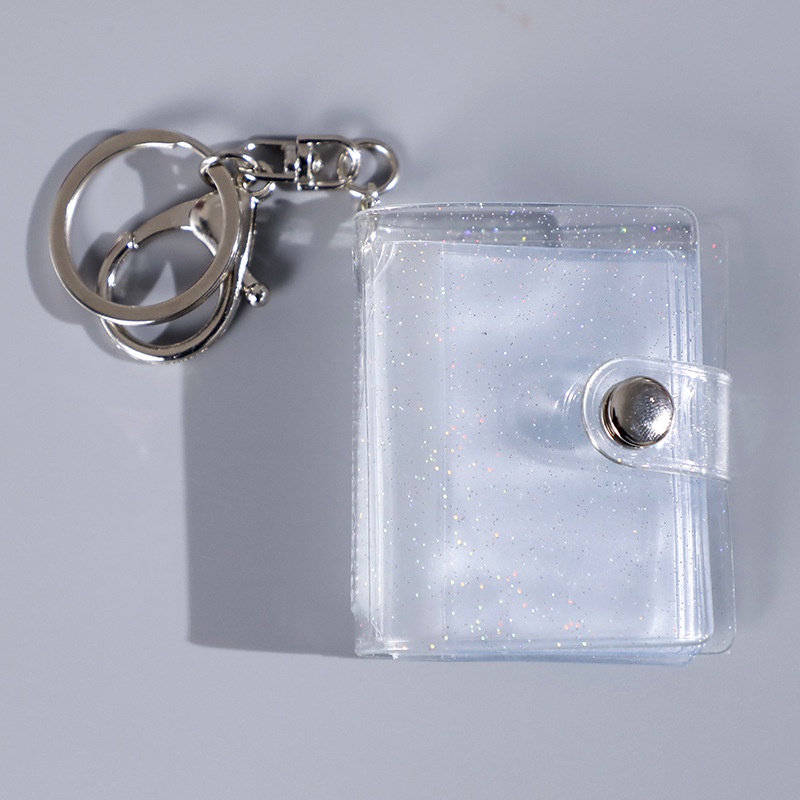 Jual 1 & 2 Inch Mini Photo Album 16 Pockets KeyRing Key Ring Shiny Transparent Foto Binder Kecil ...