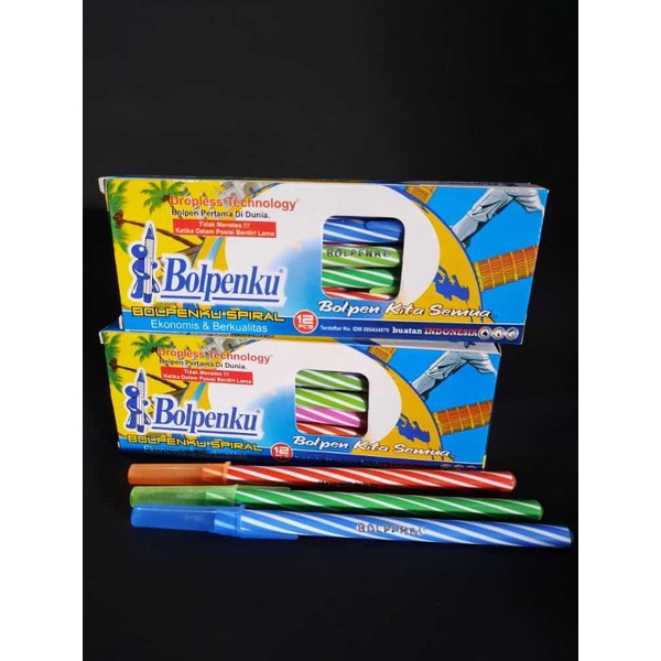 Jual BULPEN SPIRAL 1 PAK ISI 12 PCS | Shopee Indonesia