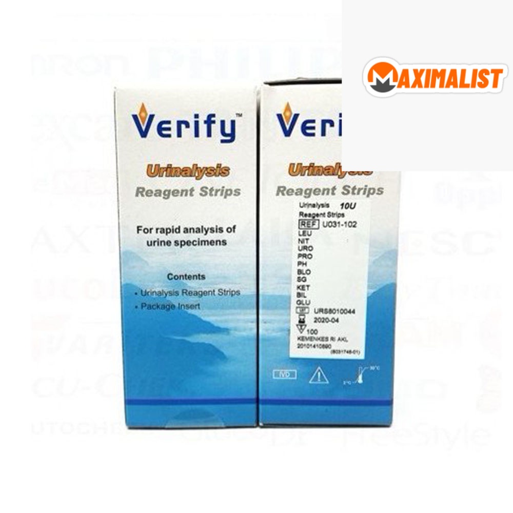 Jual VERIFY URINALYSIS REAGENT STRIPS - 10 PARAMETERS URINALYSIS TEST ...