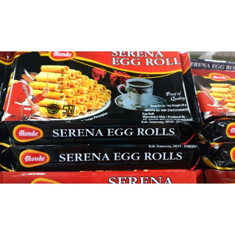 Jual SERENA EGG ROLLS 60 GRAM / EGG ROLLS / SERENA / MONDE / LEGEND ...