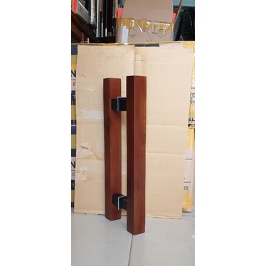 Jual Pull handle full kayu jati natural finish tarikan pintu kayu dan ...