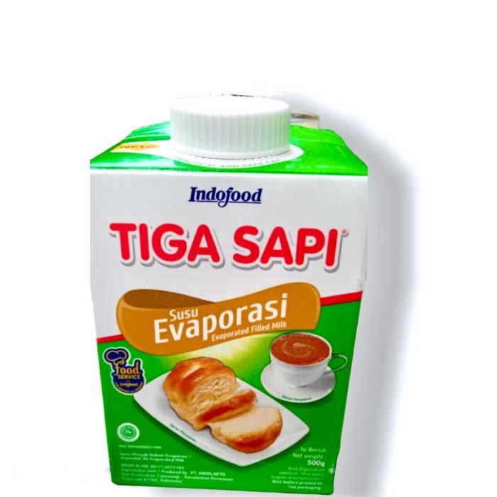 Jual SUSU EVAPORASI CAP TIGA SAPI 500GRAM BAKING MILK COOKING MILK ...
