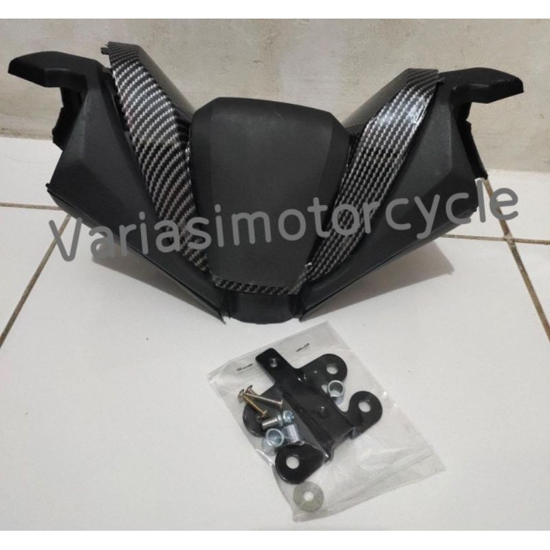 Jual cover tutup stang honda pcx carbon / cover handlebar honda pcx ...