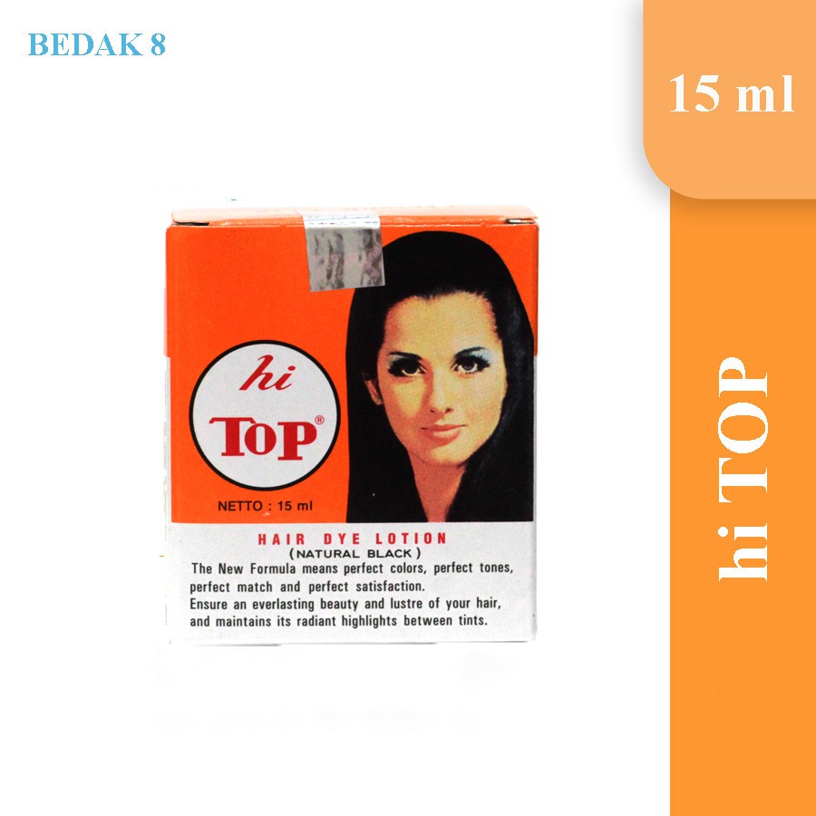Jual Semir HI TOP HAIR DYE SEMIR CAT RAMBUT HITAM 15 ML (INCLUDE BUBBLE ...