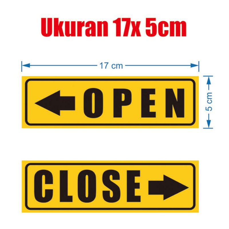 Jual STIKER OPEN CLOSE | Shopee Indonesia