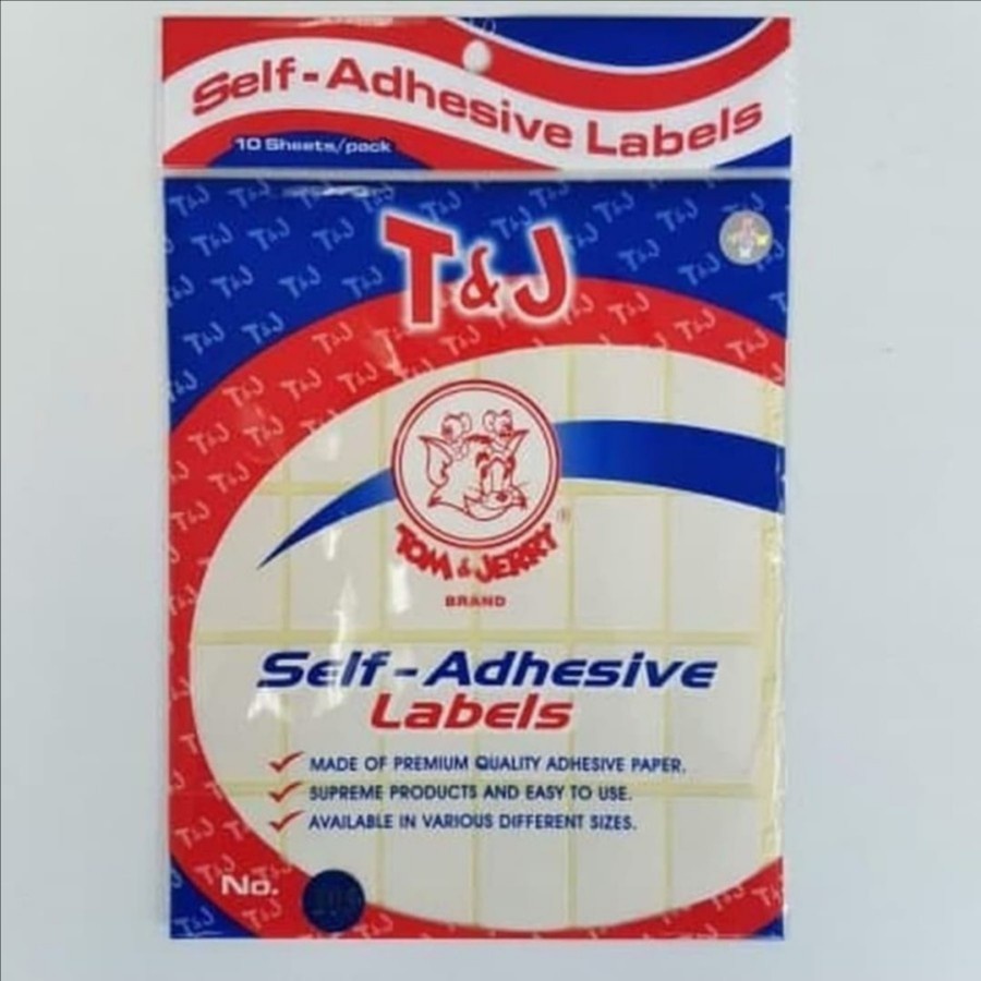 Jual Label T&J 105,107,108,109,110,111/Label TJ/Label Tom/Stiker ...