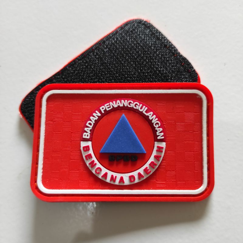 Jual PATCH RUBBER LOGO BPBD KOTAK ORANGE/TIMSAR/TEMPELAN EMBLEM KARET ...
