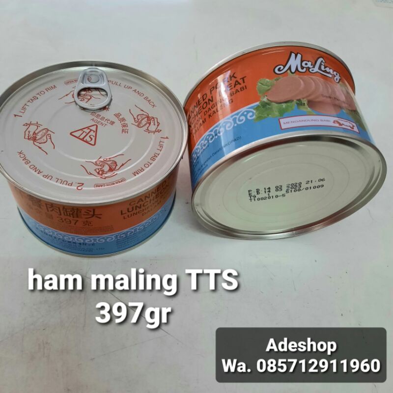Jual daging ham pork tts 397gr | Shopee Indonesia