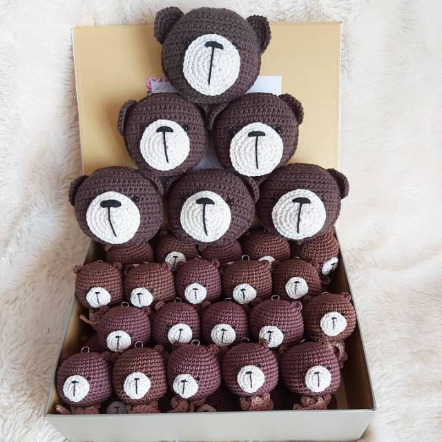 Jual Boneka rajut amigurumi choco bear beruang coklat | Shopee Indonesia