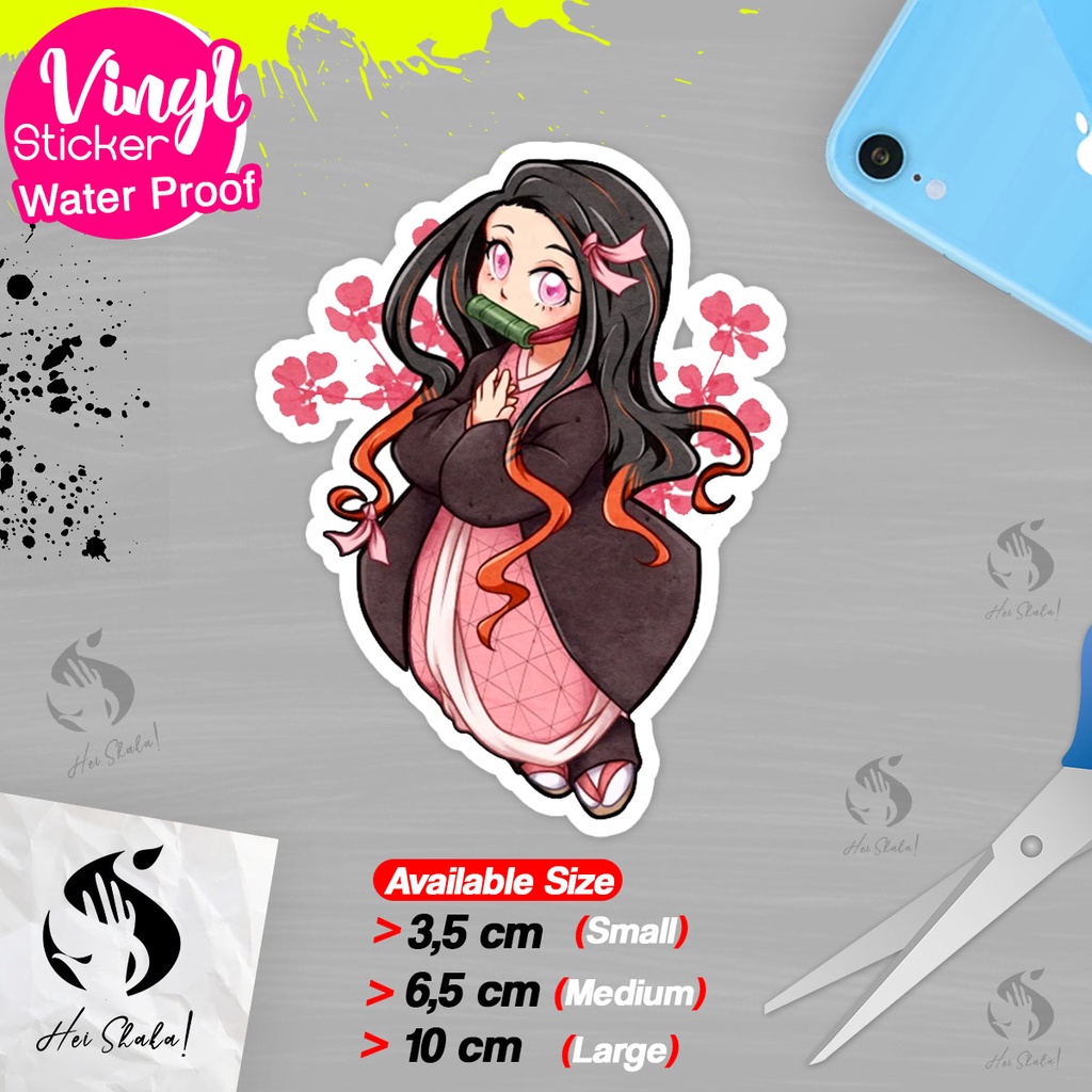 Jual Stiker Nazuko Kamado 007 Demon Slayer Kimetsu No Yaiba Sticker ...