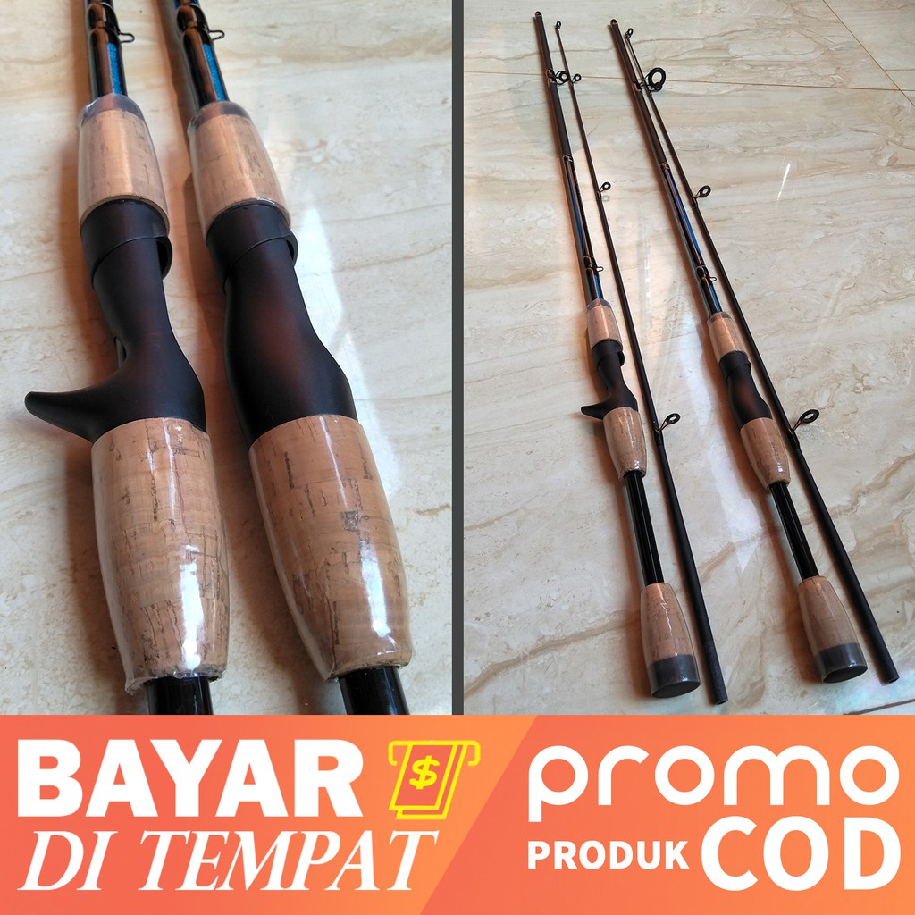 Jual Joran Spinning dan BaitCasting Pancing Carbon Fiber Telescopic 2 ...