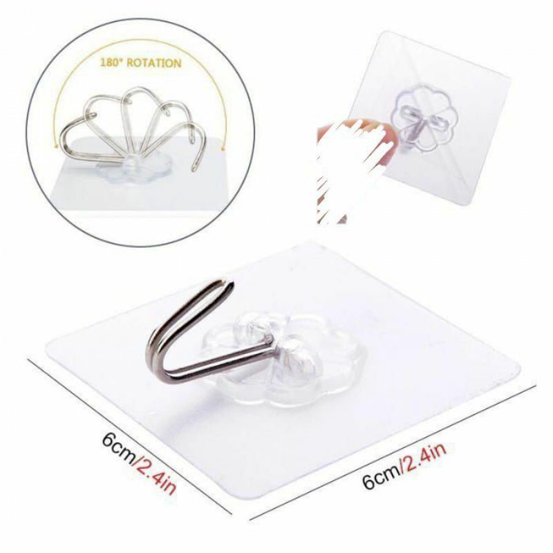 Jual GANTUNGAN DINDING / HOOK SATUAN / HOOK TANPA PAKU / HOOK TEMPEL ...