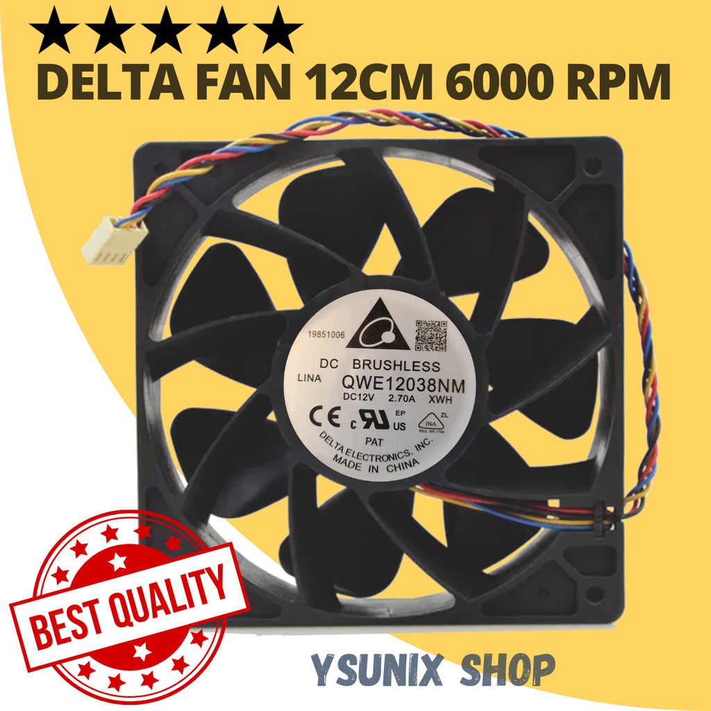 Jual Delta Fan 3400 / 5500 / 6000 / 7000 RPM - Mining Rig Fan | Shopee ...