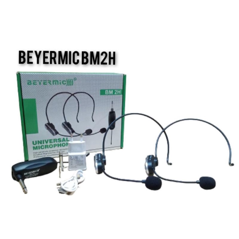 Jual MIC WIRELESS BEYERMIC BM-2H HEADSET BANDO BEYER MIC BM2H | Shopee ...