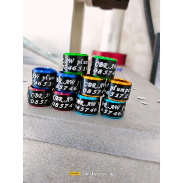 Jual MEWAH Ring identitas burung merpati bisa pesan nama dan mo hp ...