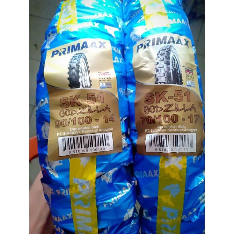 Jual ban primaax (primax) sk 51 godzilla ring 14/17 sepasang 90/100-14 ...