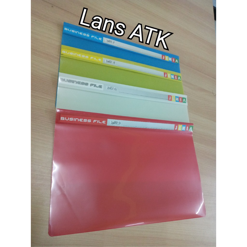 Jual Map Business File Plastik Jenia Folio F4 / Map Bisnia File Jenia ...