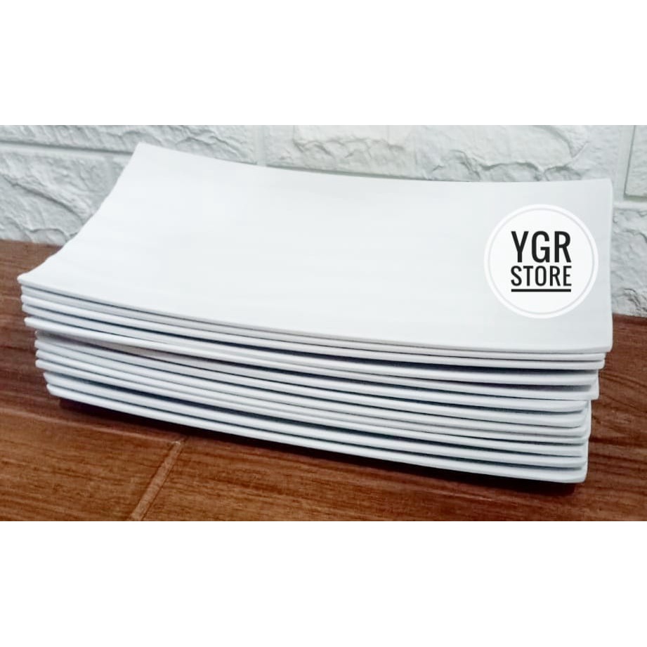 Jual PROMO! 6PCS PIRING SUSI PERSEGI PANJANG BAHAN MELAMIN FOOD GREAD ...