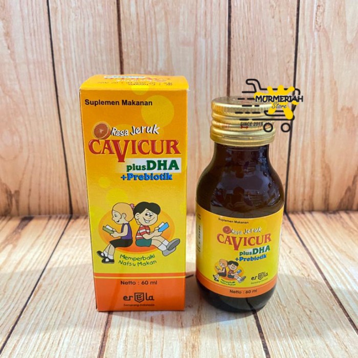 Jual Cavicur syrup 60 ml Plus DHA+Prebiotik - Vitamin dan Nafsu Makan Anak | Shopee Indonesia