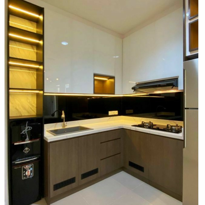 Jual kitchenset sesuai permintaan request custom meja dapur rak bumbu ...