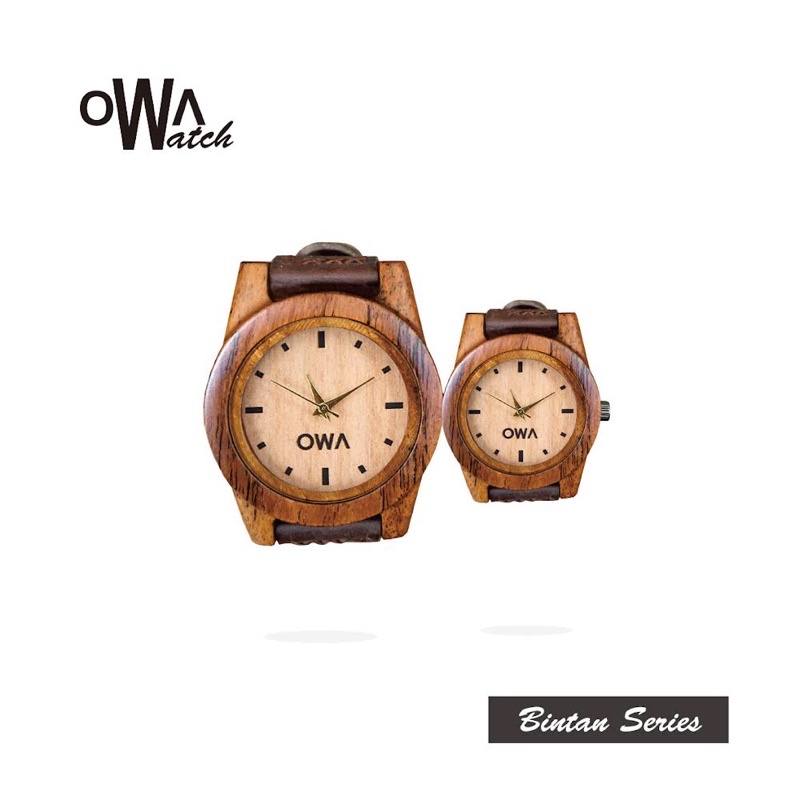 Jual owa bintan jam tangan kayu couple - jam tangan wanita - jam tangan ...
