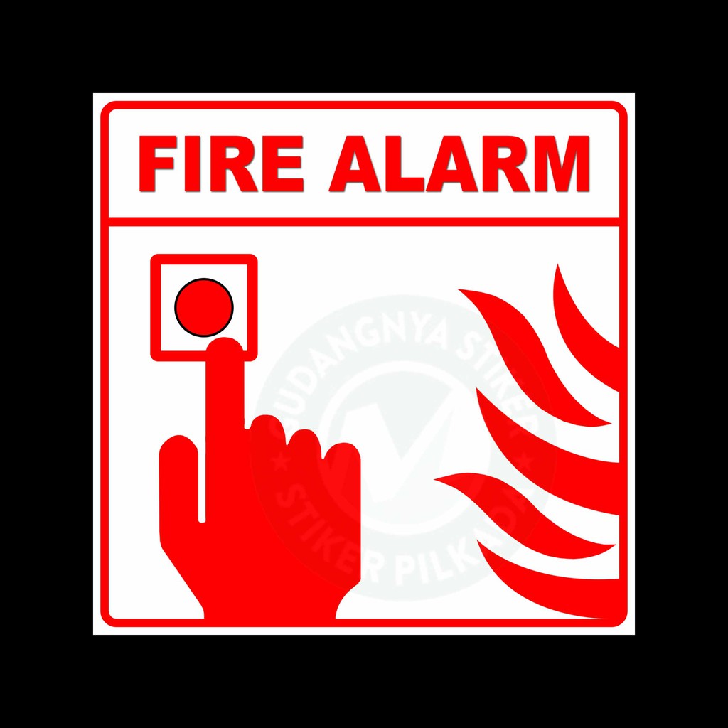Jual STIKER FIRE ALARAM 15X15 CM | Shopee Indonesia