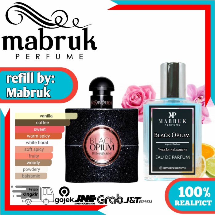 Jual Mabruk Parfum Black Opium inspirasi Ysl Unisex Aroma Oriental ...