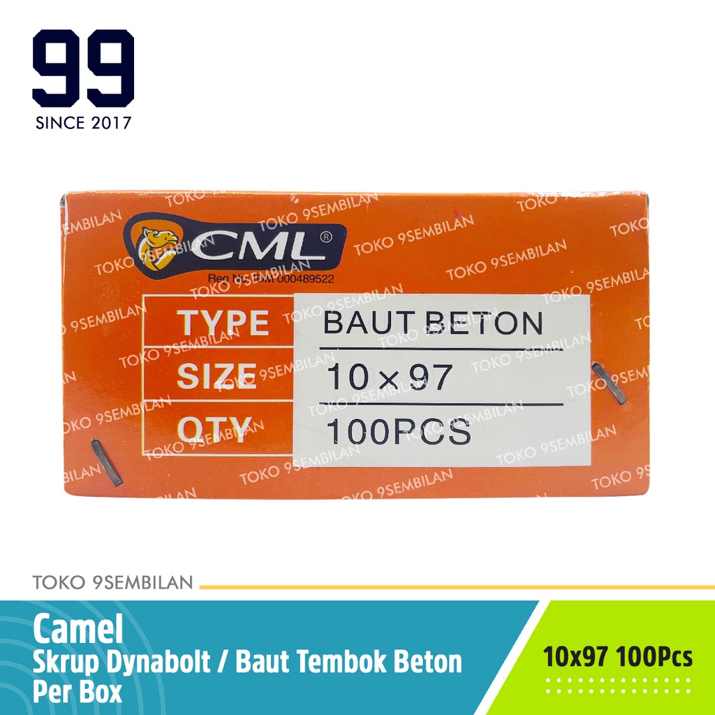 Jual Camel Skrup Dynabolt Baut Beton Bracket Per Box M8 M10 M12 ...