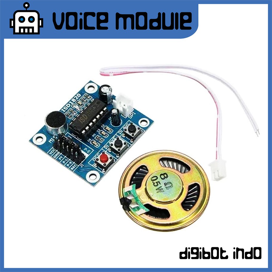 Jual ISD1820 Voice Module - On Board Microphone Recorder | Shopee Indonesia