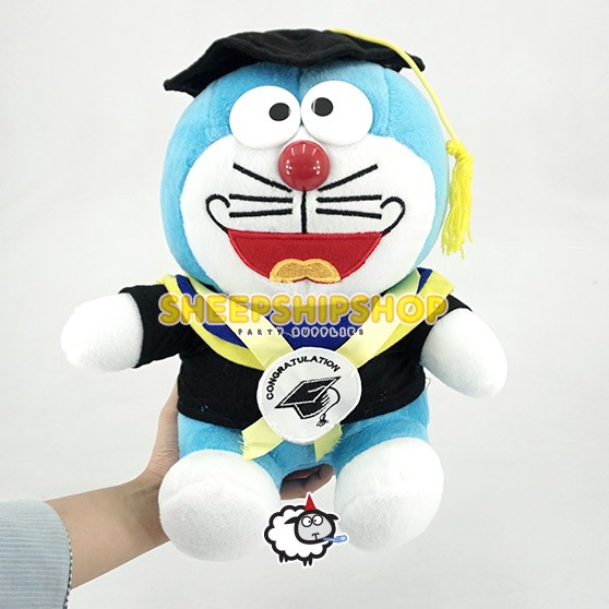 Jual BONEKA DORAEMON WISUDA Kelulusan Graduation Toga Mahasiswa ...