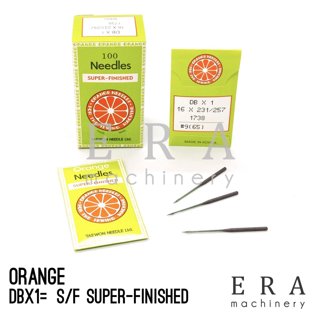 Jual Jarum Jahit DBx1=S/F Super Finished Orange Needles Korea DB x 1 SF ...