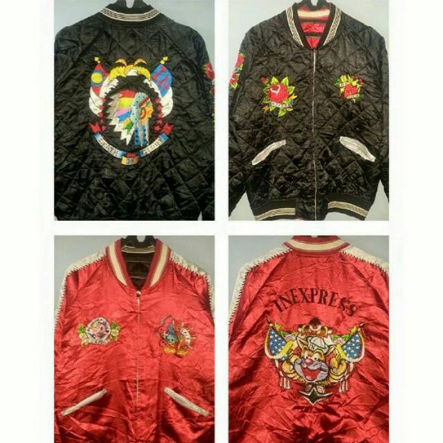 Jual Sukajan reversible tag i.n.express by nobuo ikeda ( RARE ITEM ...