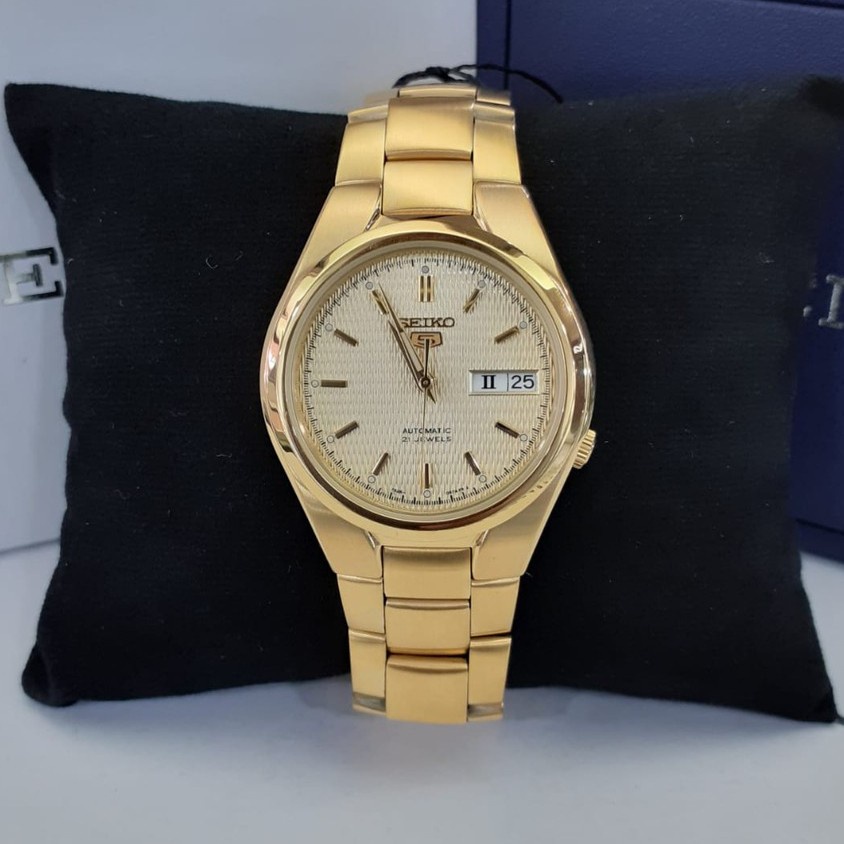 Jual JAM TANGAN PRIA SEIKO 5 SNK610K1 SNK610 AUTOMATIC GOLD ORIGINAL ...