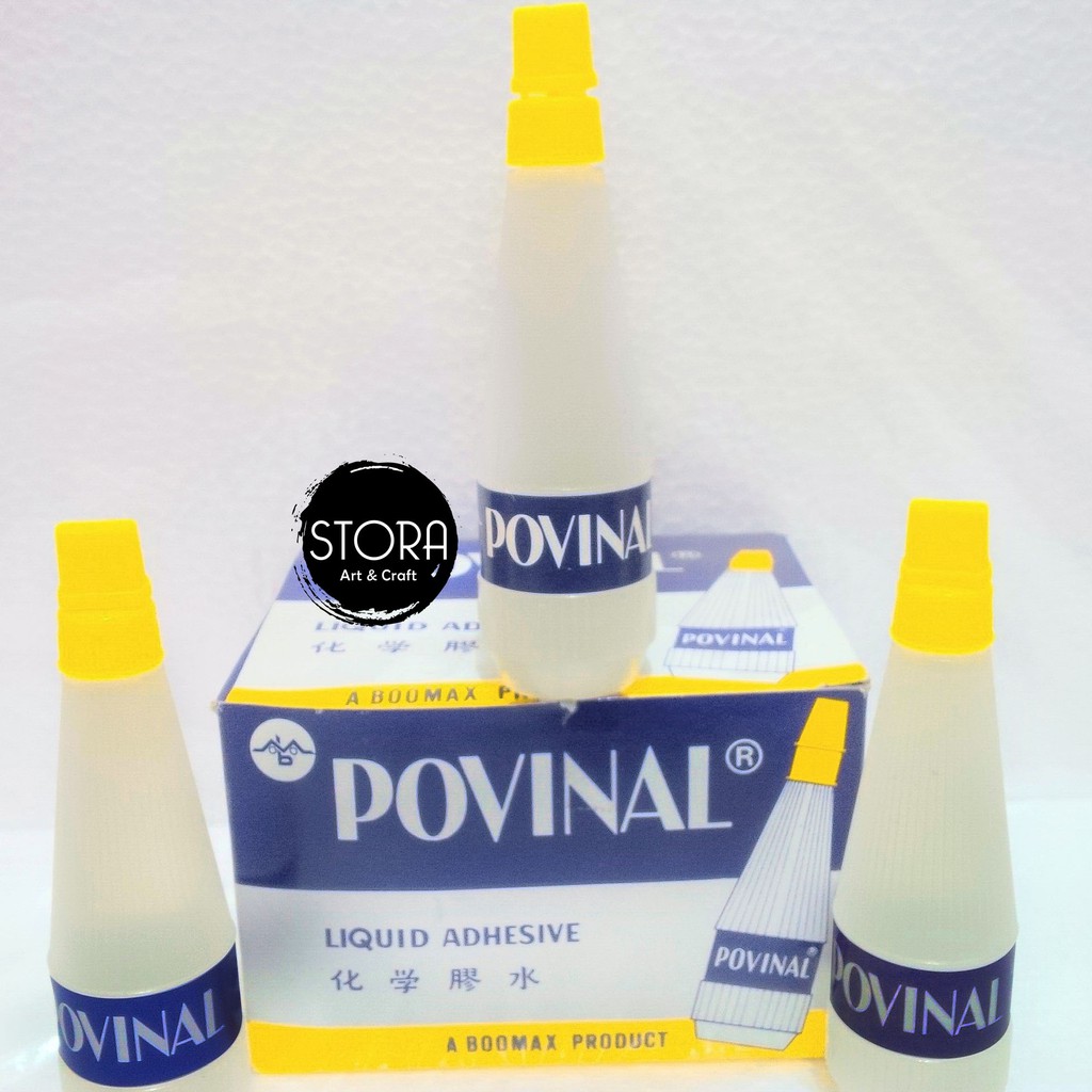 Jual POVINAL Lem Kertas Cair 75 ml / Povinal Slime | Shopee Indonesia
