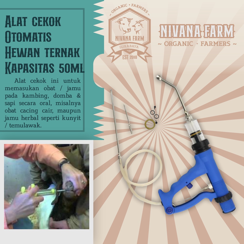 Jual Alat cekok Otomatis kambing domba sapi babi kuda drench gun spuit ...
