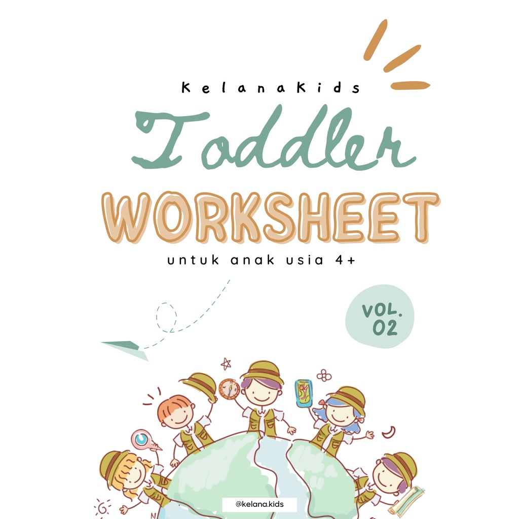 Jual Printable Worksheet Vol 02 Untuk Anak Usia 4 Tahun TK PAUD 55 ...
