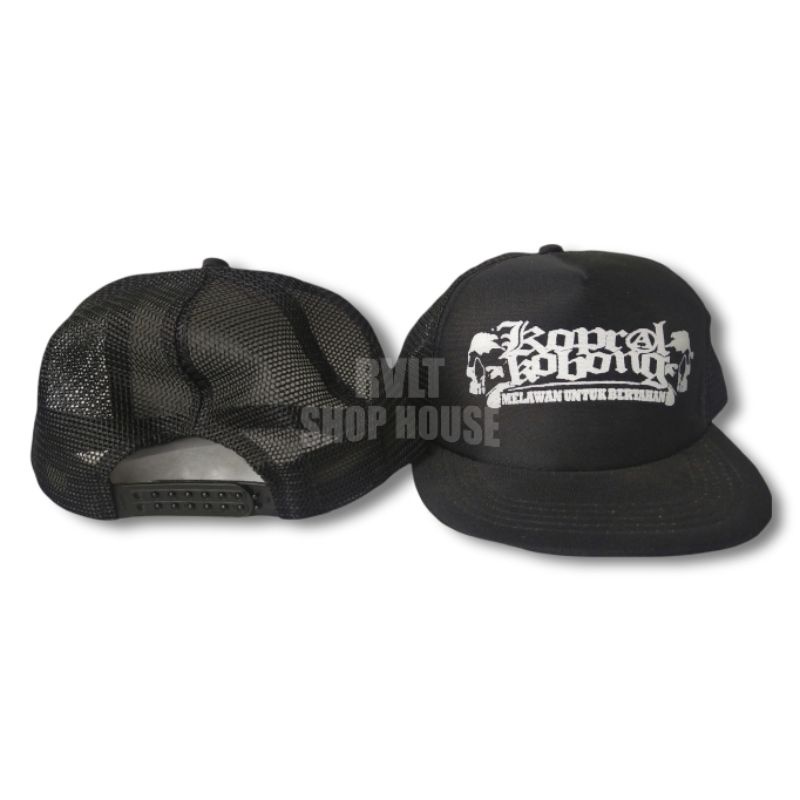 Jual Topi Trucker Jaring Band Punk Kopral Kobong | Shopee Indonesia