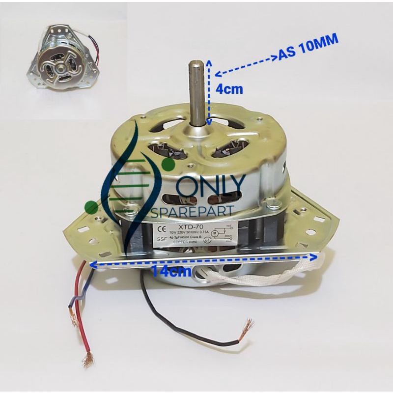 Jual Dinamo Pengering Mesin Cuci kaki 3 Umum - 70 watt Tembaga / Dinamo spin | Shopee Indonesia