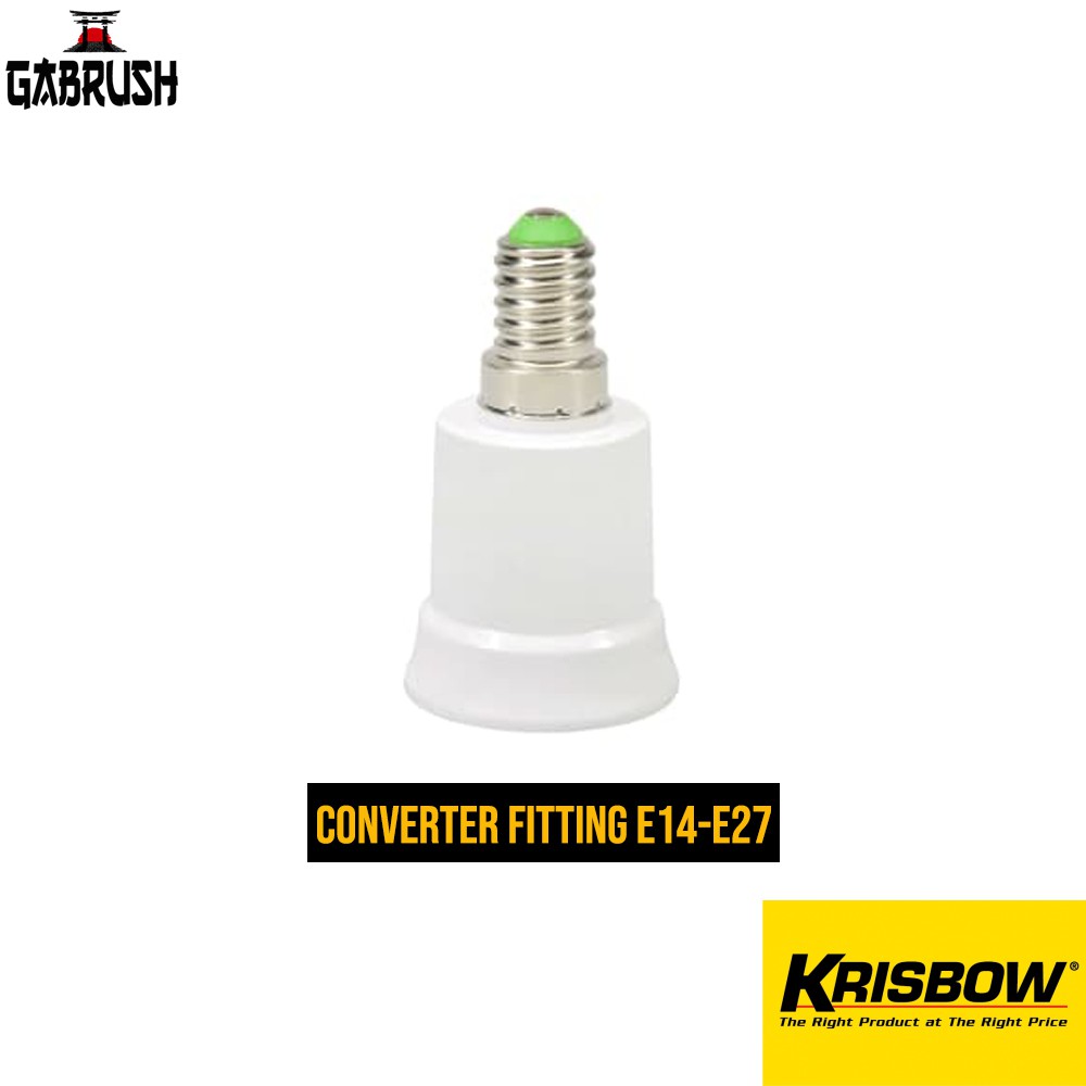 Jual Converter Fitting Lampu E14-E27 Krisbow | Shopee Indonesia